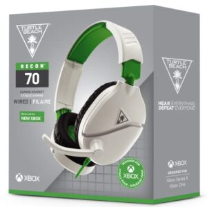 Turtle Beach Recon 70 Xbox Gaming Headset for Xbox Series X|S, Xbox One, PS5, PS4, PlayStation, Nintendo Switch, Mobile, & PC with 3.5mm - Flip-to-Mute Mic, 40mm Speakers - White