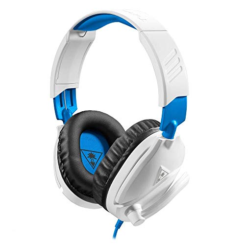 Turtle Beach Recon 70 PlayStation Gaming Headset for PS5, PS4, Xbox Series X/ S, Xbox One, Nintendo Switch, Mobile, & PC with 3.5mm - Flip-to-Mute Mic, 40mm Speakers, 3D Audio – White