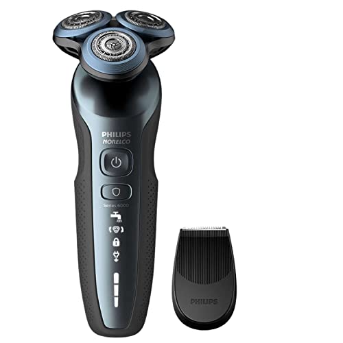 Philips Norelco 6880/81 Shaver 6800, Rechargeable Wet/Dry Electric Shaver, with Trimmer Attachment