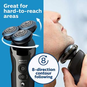 Philips Norelco 6880/81 Shaver 6800, Rechargeable Wet/Dry Electric Shaver, with Trimmer Attachment