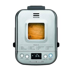 Cuisinart CBK-110 Compact Automatic Bread Maker, Silver + 1 YR CPS Enhanced Protection Pack