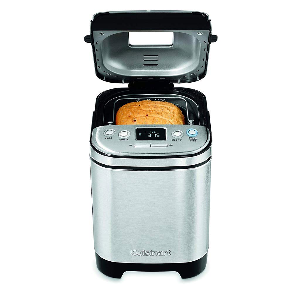 Cuisinart CBK-110 Compact Automatic Bread Maker, Silver + 1 YR CPS Enhanced Protection Pack