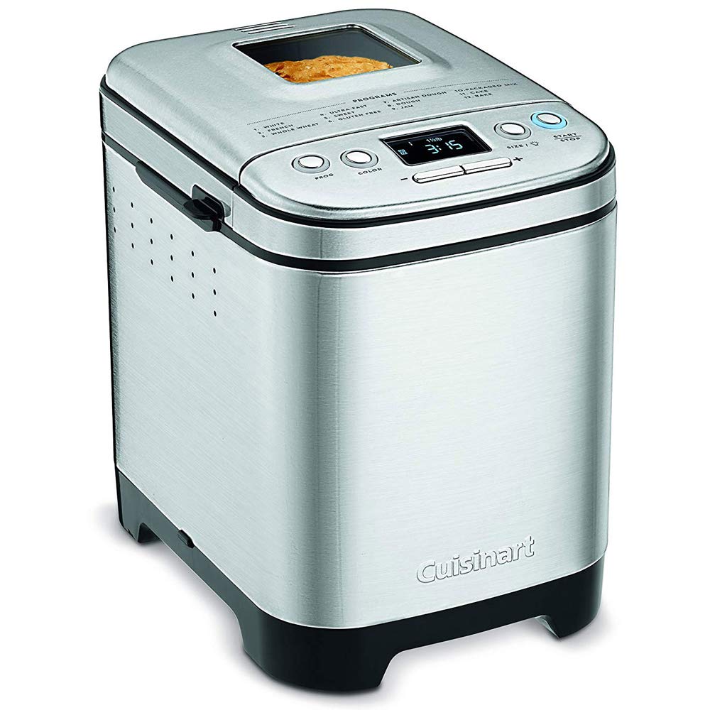 Cuisinart CBK-110 Compact Automatic Bread Maker, Silver + 1 YR CPS Enhanced Protection Pack