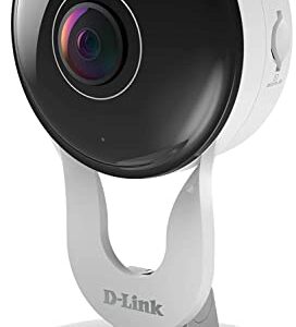 D-Link 1080p Wi-Fi Indoor Security Camera, Full HD 137-degree Wide Angle Wi-Fi Camera, Cloud Recording, Two-way Audio, Motion Detection, Night Vision, Compatible with Alexa (DCS-8300LH) (Renewed)