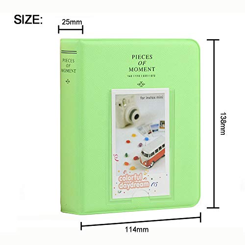 Fancyme 64 Pockets 3 Inch Mini Film Photo Album Compatible with Fujifilm Instax Mini 11 9 8 7s 90 70 LiPlay Instant Camera Link Phone Printer Photo Book Name Card Holder