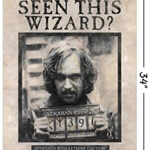 Trends International The Wizarding World: Harry Potter - Sirius Black Wanted Poster Wall Poster, 22.375" x 34", Poster & Mount Bundle