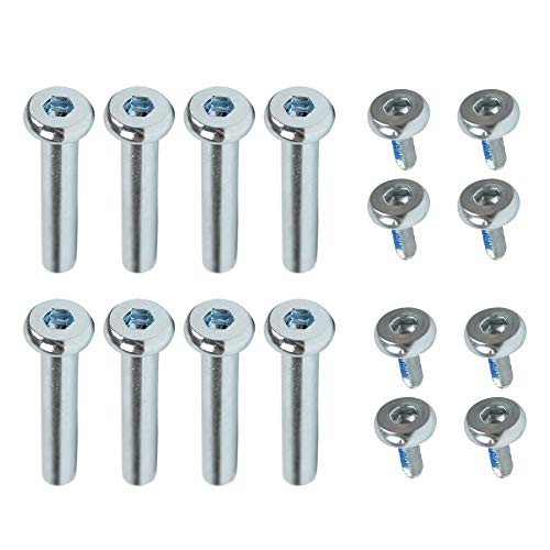 Dime Bag Hardware Inline Skate Axles 8-Pack 33mm Rollerblade Replacement Nuts and Bolts