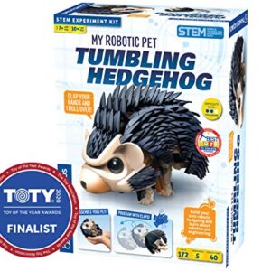 Thames & Kosmos My Robotic Pet - Tumbling Hedgehog | Build Your Own Sound Activated Tumbling, Rolling, Scurrying Pet | STEM Experiment Kit | Toy of The Year Award Finalist