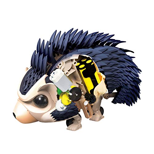 Thames & Kosmos My Robotic Pet - Tumbling Hedgehog | Build Your Own Sound Activated Tumbling, Rolling, Scurrying Pet | STEM Experiment Kit | Toy of The Year Award Finalist