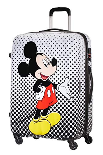 American Tourister Hand Luggage, Multicolour (Mickey Mouse Polka Dot), L (75 cm - 88 L)