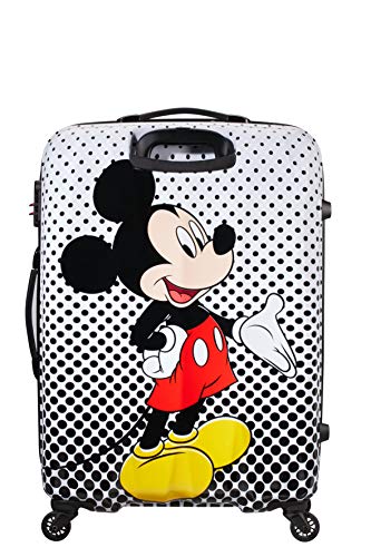 American Tourister Hand Luggage, Multicolour (Mickey Mouse Polka Dot), L (75 cm - 88 L)