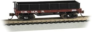 old-time gondola car u.s. military railroad - n scale