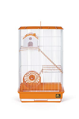 Prevue Pet Products Three-Story Hamster & Gerbil Cage Orange & White SP2030O