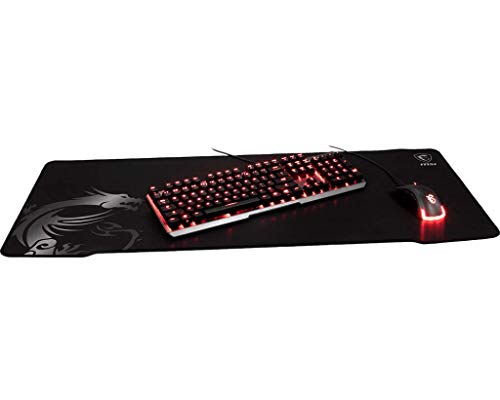 MSI Agility GD70 Premium Gaming Mouse Pad, XXL Wide Extended Size, Smooth Silk Fabric, Anti-Slip Natural Rubber Base, 36” X 16” X 0.1”