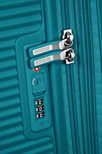 American Tourister Soundbox - Spinner Small Expandable Hand Luggage, 55 cm, 41 liters, Green (Jade Green)