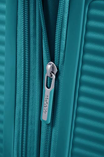 American Tourister Soundbox - Spinner Small Expandable Hand Luggage, 55 cm, 41 liters, Green (Jade Green)