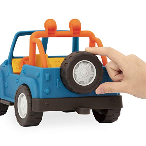 Battat Wonder Wheels 4 X 4 – Blue Off-Road Toy Truck with Spare Tire & Detailed Engine for Toddlers Age 1 & Up – 100% Recyclable