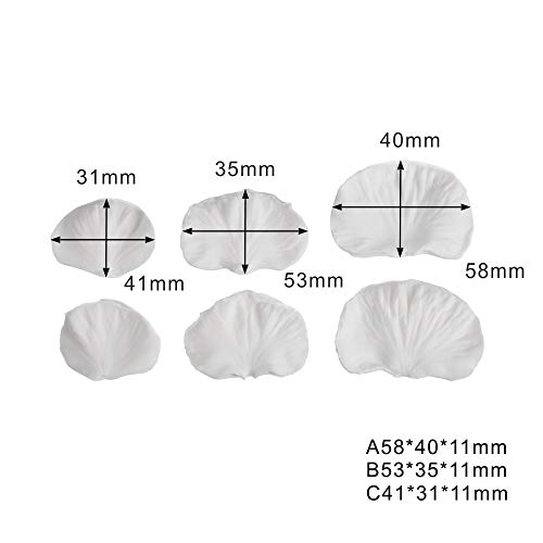 AK ART KITCHENWARE Gum Paste Flower Tools Orchid Petal Veiners for Decorating Cake Silicone Veining Molds Fondant Tools (VM124)