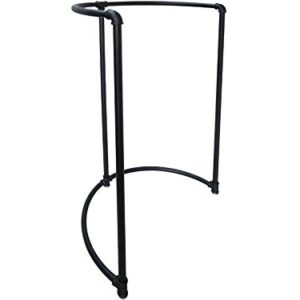 Only Hangers Black Pipeline Half Round Clothing Rack - Heavy Duty Industrial Pipe Rack, Plumbing Pipe Clothes Rack, Matte Black Finish