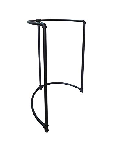 Only Hangers Black Pipeline Half Round Clothing Rack - Heavy Duty Industrial Pipe Rack, Plumbing Pipe Clothes Rack, Matte Black Finish