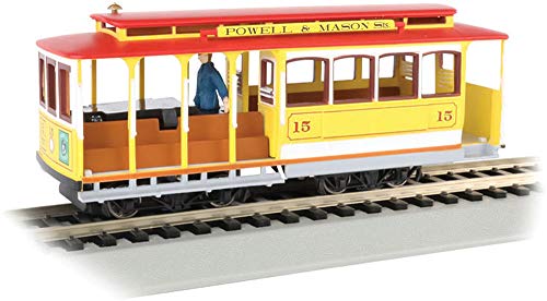 Cable Car with Grip Man - Maroon & Tan - HO Scale