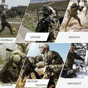 LANBAOSI Men's Tactical Jacket and Pants Military Camo Hunting ACU Uniform 2PC Set Army Multicam Apparel Suit