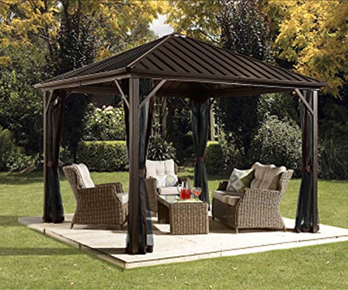 Sojag Outdoor 8' x 8' Dakota Hardtop Gazebo Outdoor Sun Shelter