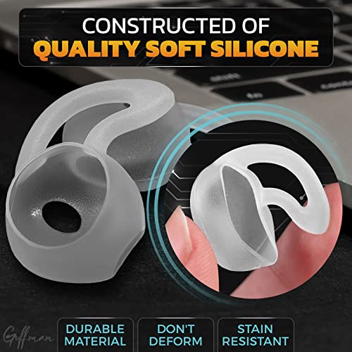 Apple IPhone Headphone Ear Covers - 4Pairs Replacement Earbud Tips EarPods 11,12,13,14 Apple Accessories Anti Slip Soft Cover 1,2 AirPod Ear Tips- Silicone Earbud Tips AirPods Ear Hook AirPod Pro Tips