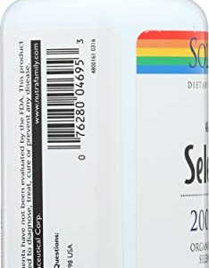 SOLARAY Selenium 200 MCG High Potency, 100 CT