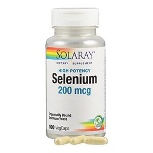 SOLARAY Selenium 200 MCG High Potency, 100 CT