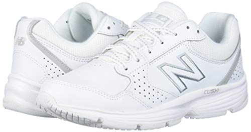 New Balance Women's 411 V1 Walking Shoe, White/White, 10