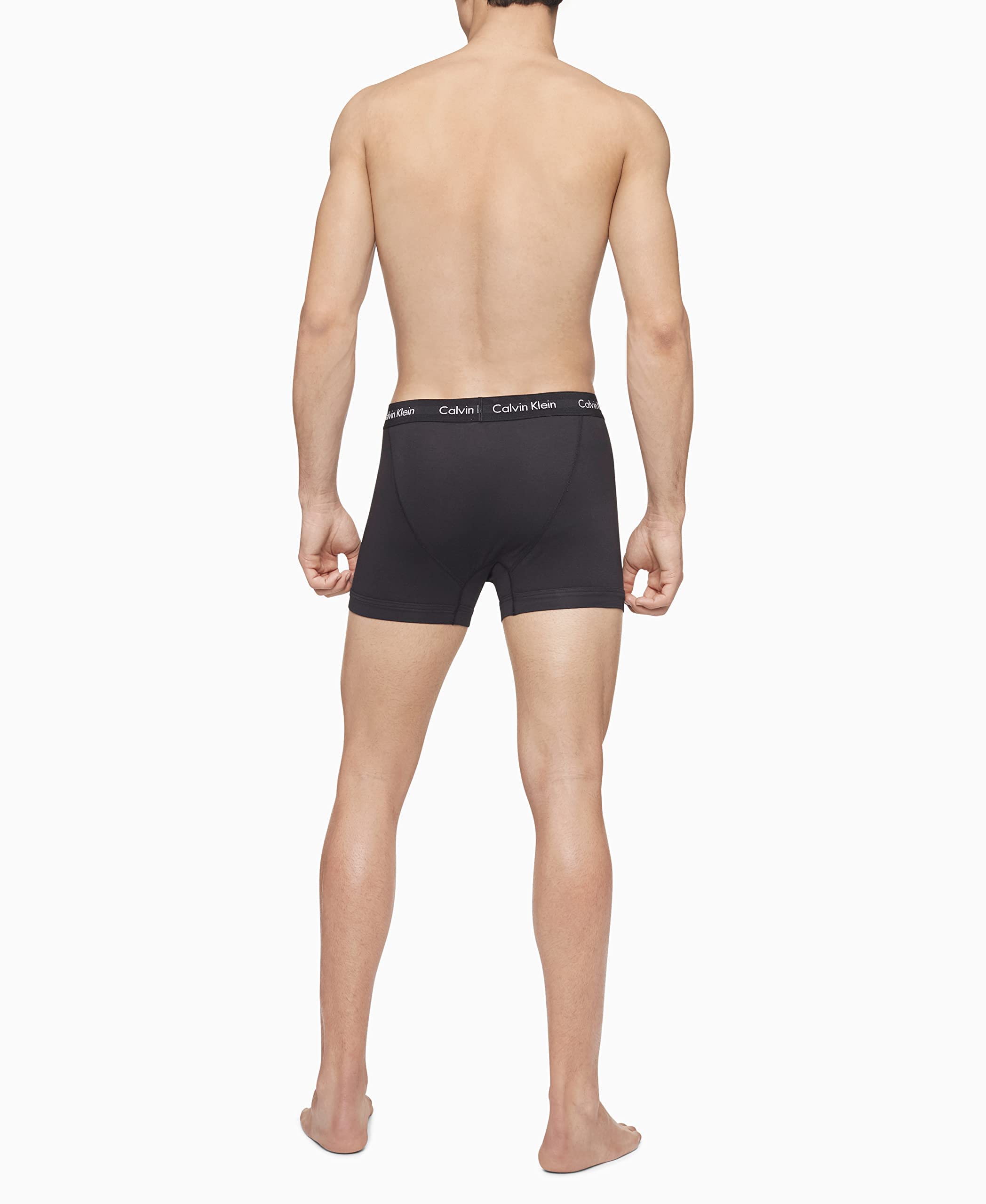 Calvin Klein Men's Cotton Stretch 7-Pack Boxer Brief, 7 Black, M