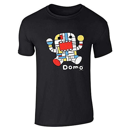 Pop Threads Domo Domondrian Art Funny Cute Graphic Tee T-Shirt for Men Black M