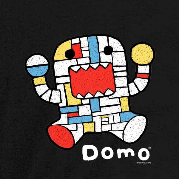 Pop Threads Domo Domondrian Art Funny Cute Graphic Tee T-Shirt for Men Black M