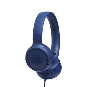 jbl tune 500 - wired on-ear headphones - blue