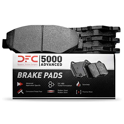 Dynamic Friction Company 5000 Advanced Brake Pads - Low Metallic 1551-0810-00-Front or Rear Set For 1990-1992 Ferrari F40, 1995-1997 Ferrari F50, 2000-2006 Jaguar XKR, 2001-2005 Aston Martin Vanquish,