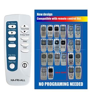 replacement for frigidaire air conditioner remote control listed in the picture