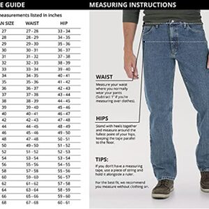 Wrangler Men's Free-to-Stretch Relaxed Fit Jean, Marine, 36W x 29L