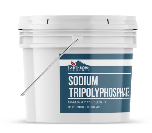 Earthborn Elements Sodium Tripolyphosphate, 1 Gallon Bucket, Powerful Cleaning Agent, Water Softener, Laundry Additive, Resealable Bucket