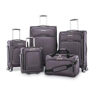 Samsonite Solyte DLX Softside Luggage, Mineral Grey, Underseater