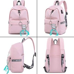 Hey Yoo Backpacks for Girls Backpack for School Bag Bookbag Aesthetic Cute School Backpack for Girls Teens