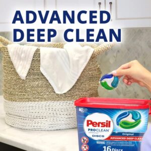 Persil Discs Laundry Detergent Pacs, Original Scent, High Efficiency (HE) Compatible, Laundry Soap, 62 Count