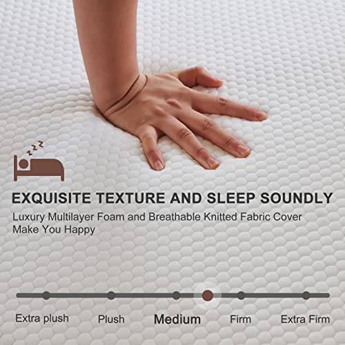 S SECRETLAND Queen Mattress, 12 inch Gel Memory Foam Mattress with CertiPUR-US Bed Mattress in a Box for Sleep Cooler & Pressure Relief, Medium Firm Queen Size 60" x 80"