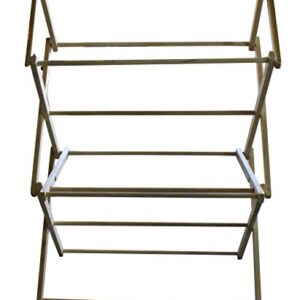 Wooden Amish Made Folding Clothes Drying Rack Handmade for Hanging Laundry (Medium 3'x6')