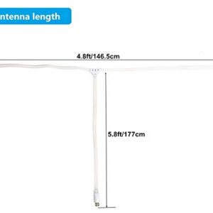 FM Antenna for Bose Wave Radio, Ancable F Type Ant with 3.5mm to Coaxial Adapter