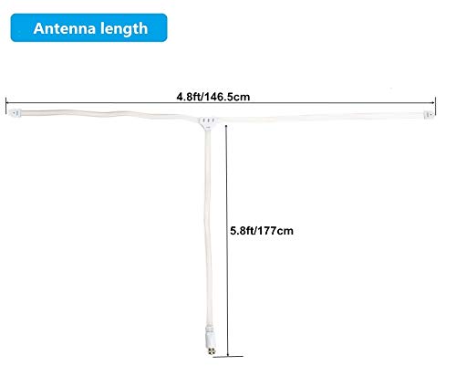 FM Antenna for Bose Wave Radio, Ancable F Type Ant with 3.5mm to Coaxial Adapter