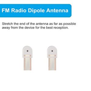 FM Antenna for Bose Wave Radio, Ancable F Type Ant with 3.5mm to Coaxial Adapter