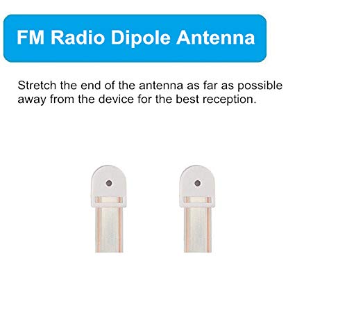 FM Antenna for Bose Wave Radio, Ancable F Type Ant with 3.5mm to Coaxial Adapter