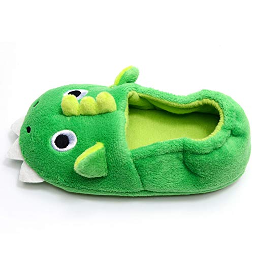 Toddler Baby Boys House Slipper Cute Dinosaur Cartoon Soft Anti-Slip Winter Shoes (Toddler/Little Kid)