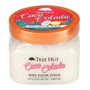 Tree Hut Shea Sugar Scrub Coco Colada, 18 oz, Ultra Hydrating and Exfoliating Scrub for Nourishing Essential Body Care